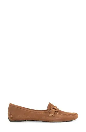 PATRICIA GREEN Jane Bit Loafer - Cognac Suede