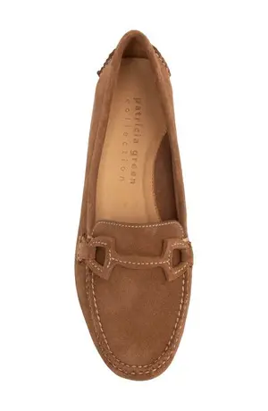 PATRICIA GREEN Jane Bit Loafer - Cognac Suede