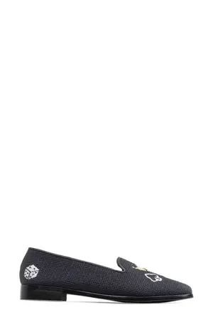 BYPAIGE Needlepoint Loafer - Black