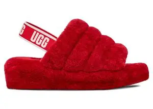 UGG Fluff Yeah Slide - Ribbon Red