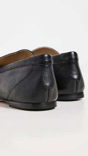 JAMIE HALLER Penny Loafers - Black