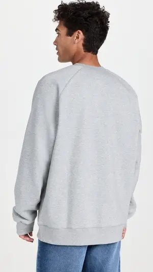 Carhartt Work In Progress Chase Crewneck Sweatshirt - Grey Heather/gold