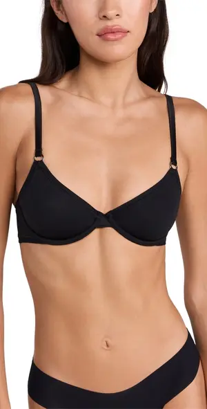 Fleur Du Mal Satin Trimmed Bras
