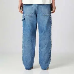 1989 STUDIO Crystal-embellished Denim Pants