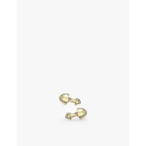 LA MAISON COUTURE Biiju Bullet 18ct Yellow -plated Sterling Silver Cufflinks