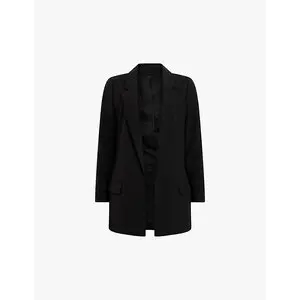 ALLSAINTS Aleida Tri Regular-fit Stretch-woven Blazer - Black