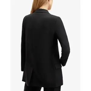 ALLSAINTS Aleida Tri Regular-fit Stretch-woven Blazer - Black