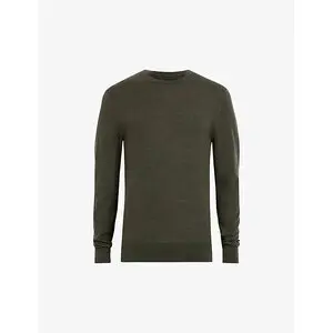 ALLSAINTS Mode Merino Marl-pattern Wool Crew Jumper - Marley Green