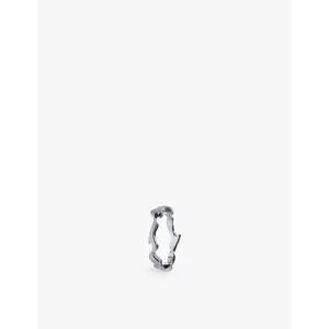LA MAISON COUTURE Biiju Shadow Rhodium-coated Sterling Silver Ring - Silv/black