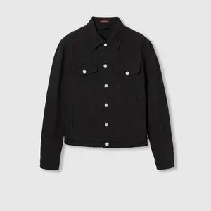 Gucci Gg Denim Jacquard Jacket