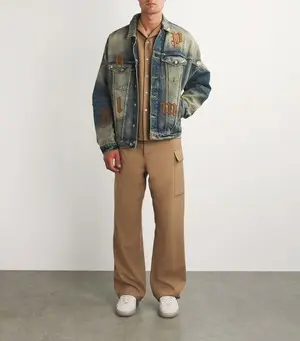Palm Angels Logo Patch Denim Jacket
