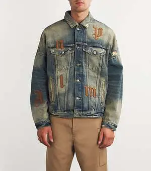 Palm Angels Logo Patch Denim Jacket