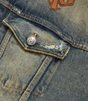 Palm Angels Logo Patch Denim Jacket