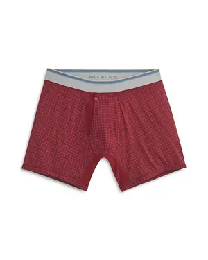 Mack Weldon 18 Hour Jersey Boxer Briefs Crimson Tatersol