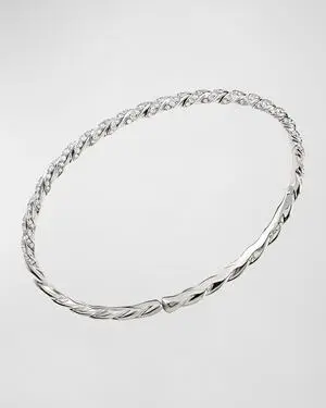 David Yurman 18k White Gold Paveflex Bracelet - Diamond