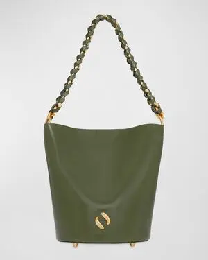 Rebecca Minkoff Infinity Leather Bucket Bag - Sage  display picture 2