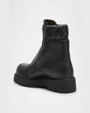 Bottega Veneta Haddock Leather Ankle Boots