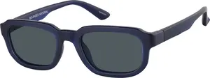 Zenni Rectangle Full Rim Sunglasses - Blue