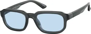 Zenni Rectangle Full Rim Sunglasses Gray