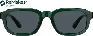 Zenni Rectangle Full Rim Sunglasses - Green