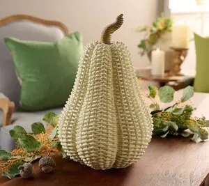 HOME REFLECTIONS Resin Wicker Pumpkin Or Gourd - One-color