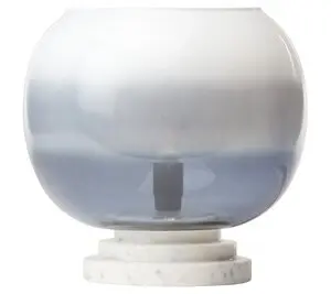 RIVER OF GOODS 13'h Ombre Glass Accent Lamp Wit H Marble Base - One-color
