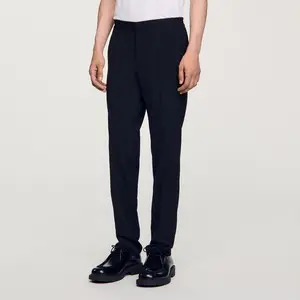 Sandro Straight-leg Trousers - Black