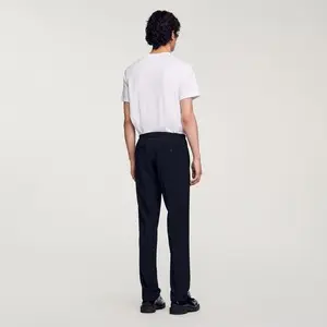 Sandro Straight-leg Trousers - Black