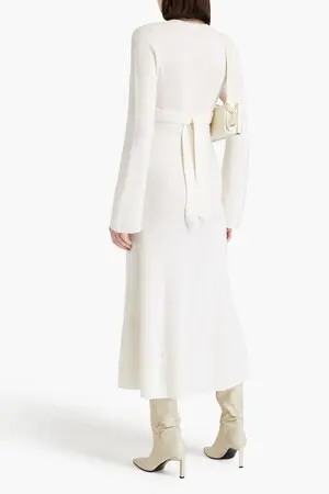 Loulou De Saison Daroca Appliquéd Wool And Cashmere-blend Maxi Dress