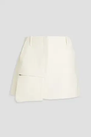 Tibi Brushed Wool-blend Mini Skirt
