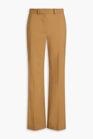 JOSEPH Morissey Stretch-wool Twill Straight-leg Pants - Camel