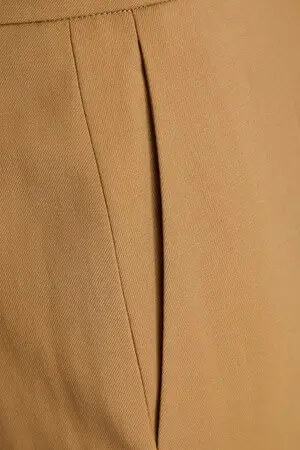 JOSEPH Morissey Stretch-wool Twill Straight-leg Pants - Camel
