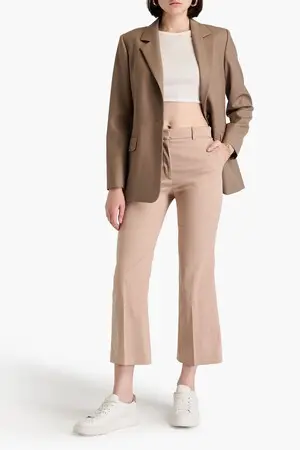 JOSEPH Cotton-blend Poplin Kick-flare Pants