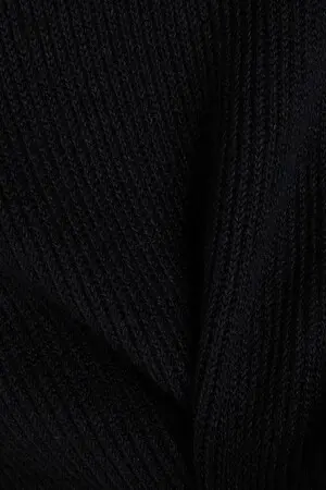 JOSEPH Ribbed Linen-blend Skirt - Black