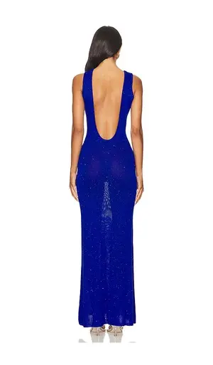 RUNAWAY THE LABEL Adriana Maxi Dress - Azure