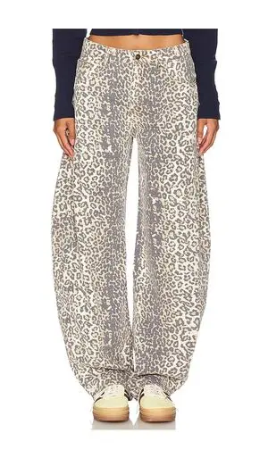 Lioness Horseshoe Jeans - Leopard Fade