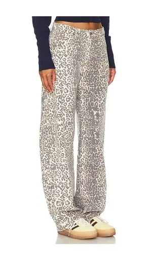 Lioness Horseshoe Jeans - Leopard Fade