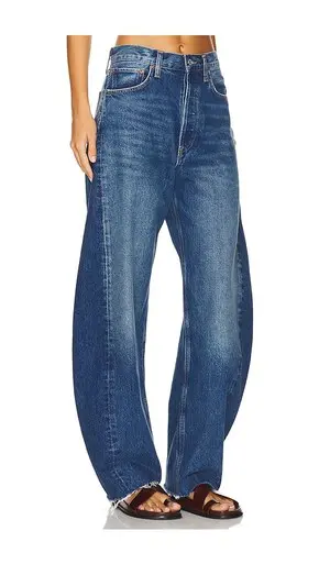 AGOLDE Luna Pieced High-rise Jeans - Split