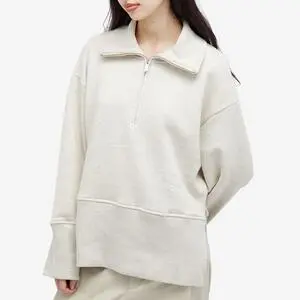 Closed Half Zip Long Sleeve Sweatshirt
