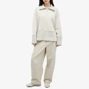Closed Half Zip Long Sleeve Sweatshirt