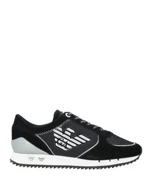 EA7 Leather & Textile Sneakers