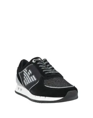 EA7 Leather & Textile Sneakers