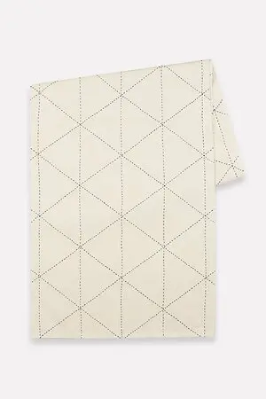 ANCHAL Graph Embroidered Table Runner - Bone