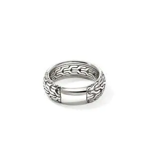 John Hardy Essential Pavé Band Ring - Sterling Silver