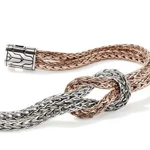 John Hardy Love Knot Bracelet In Rose Gold And