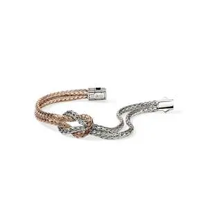 John Hardy Love Knot Bracelet In Rose Gold And