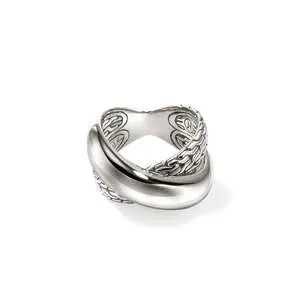 John Hardy Essential Crossover Band Ring - Sterling Silver