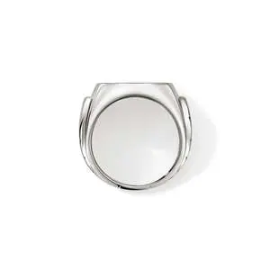 John Hardy Signet Ring With Black Sapphires