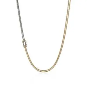 John Hardy Love Knot Two Tone Necklace - Sterling Silver