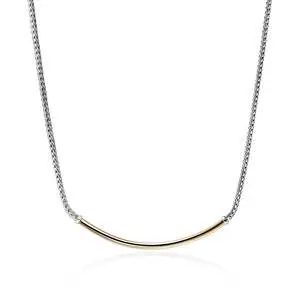 John Hardy Jh Essential Gold Bar Necklace - Sterling Silver